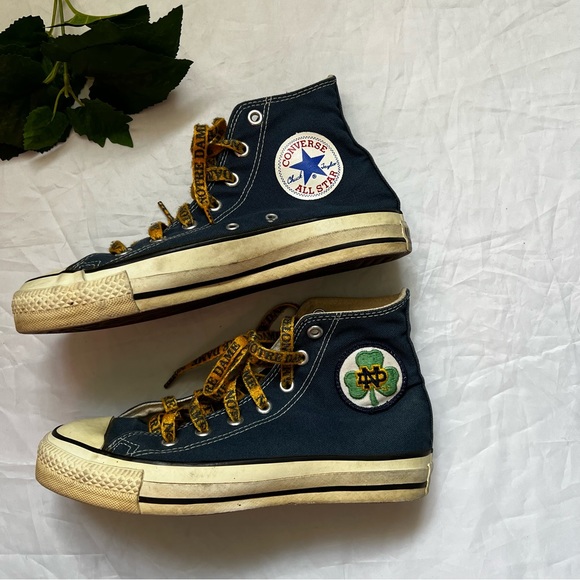 Converse | Shoes | Vintage Notre Dame Fighting Irish Hightop Converse ...